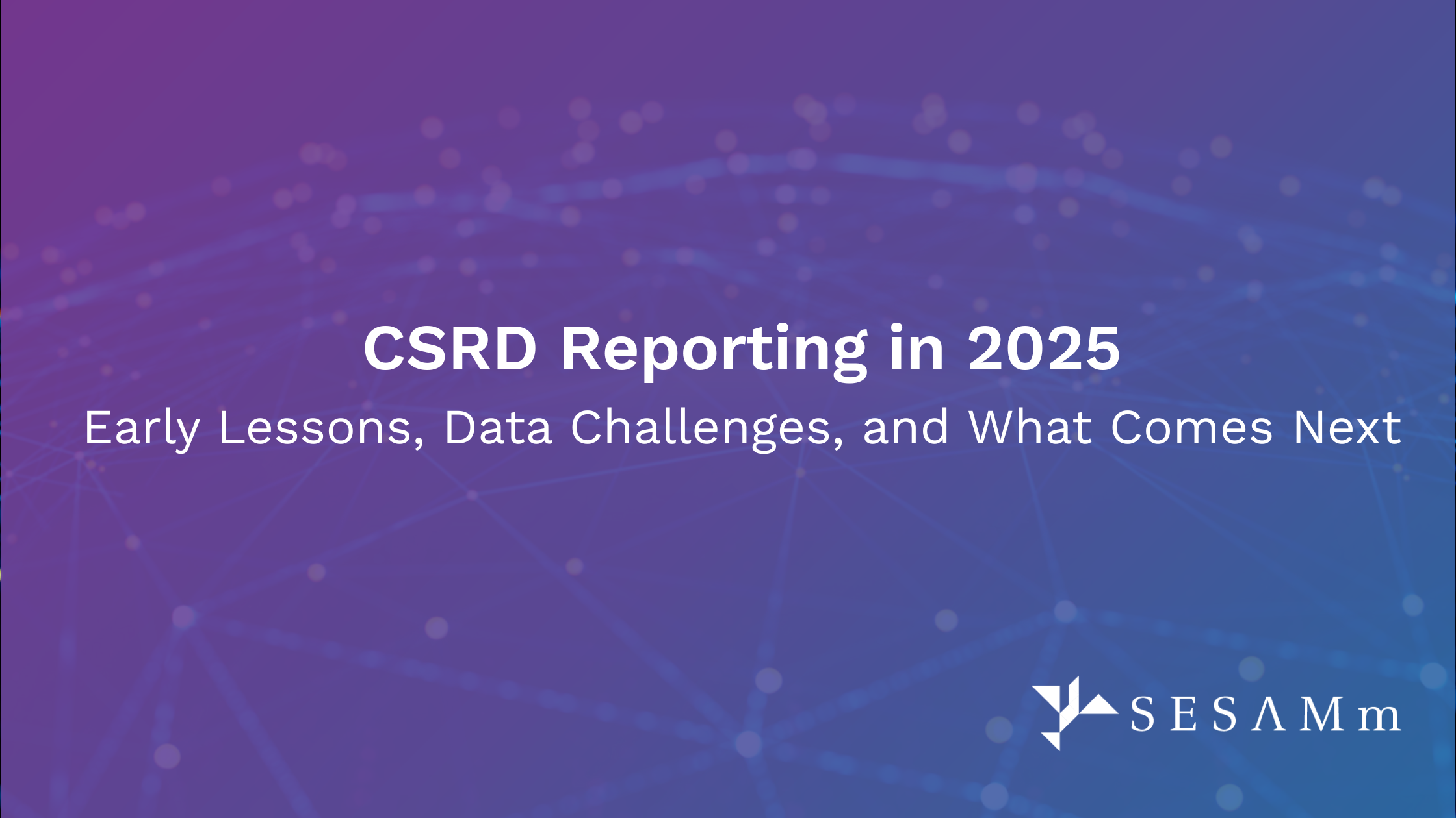 CSRD Reporting in 2025: Early Lessons, Data Challenges, and What Comes Next