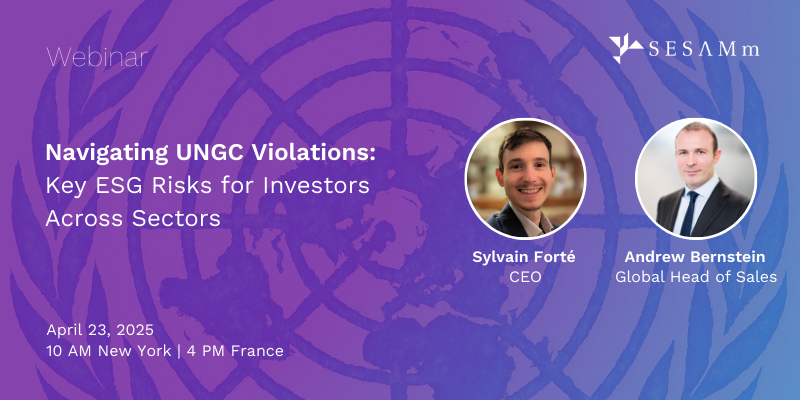 Webinar: Navigating UNGC Violations: Key ESG Risks for Investors